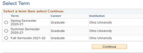 Swapping Classes Instructions | Ohio University